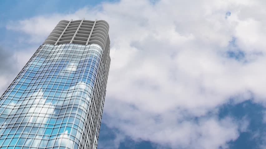 Building Area. 3d Animation. Time-lapse. Stock Footage Video (100% ...