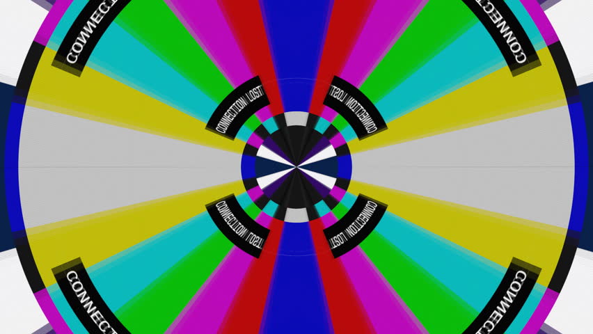 Kaleidoscope View Of A Distorted Tv Transmission, Noisy Signal Of SMPTE ...