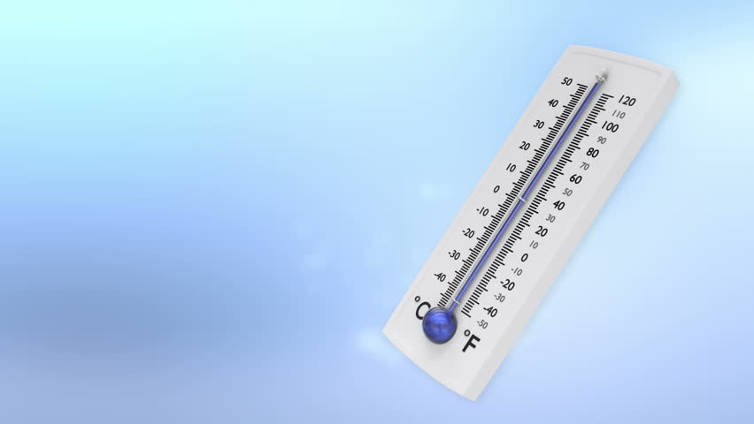 Thermometer With Decreasing Temperature. Animation Of Thermometer With ...