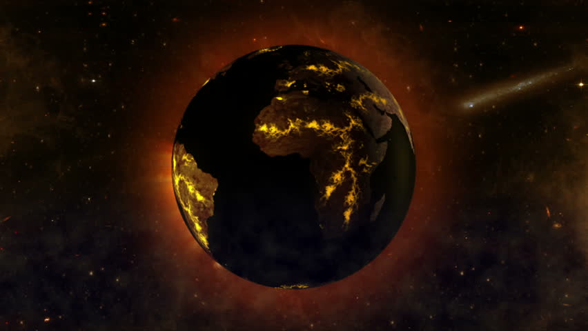 Dying Planet Earth-global Warming Effect Stock Footage Video (100% ...