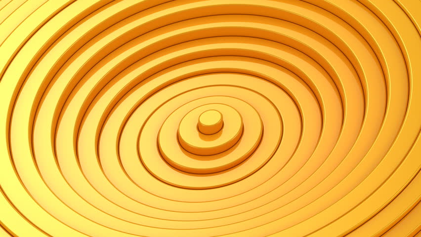 Concentric Circles Of Gold And Ivory - Fractal Loop Fluid Concentric ...