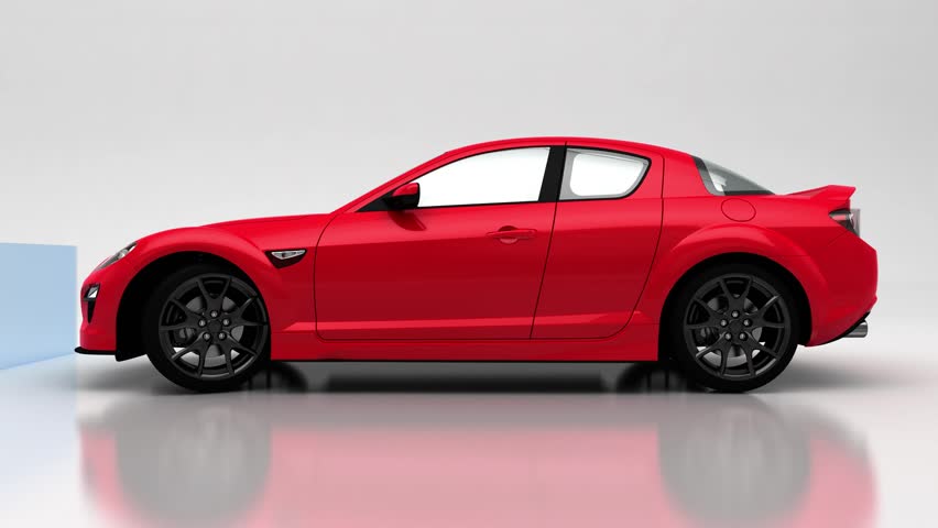 Car Creation Beautiful 3d Animation. Assembly Process. HD 1080. Stock ...