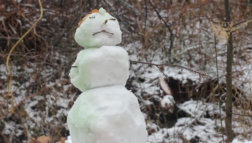 Snowman On Fire. Christmas Holiday Stockvideos & Filmmaterial (100 % ...