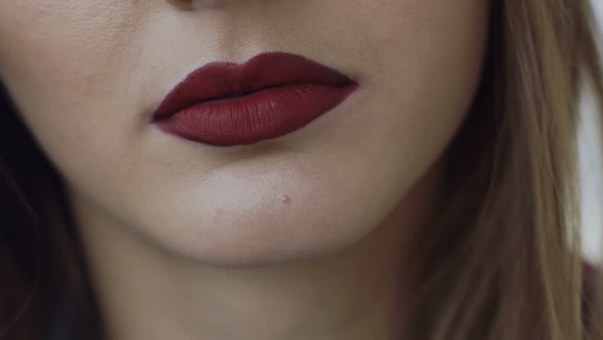 Close up of Licking Lips Stock Footage Video (100% Royalty-free ...