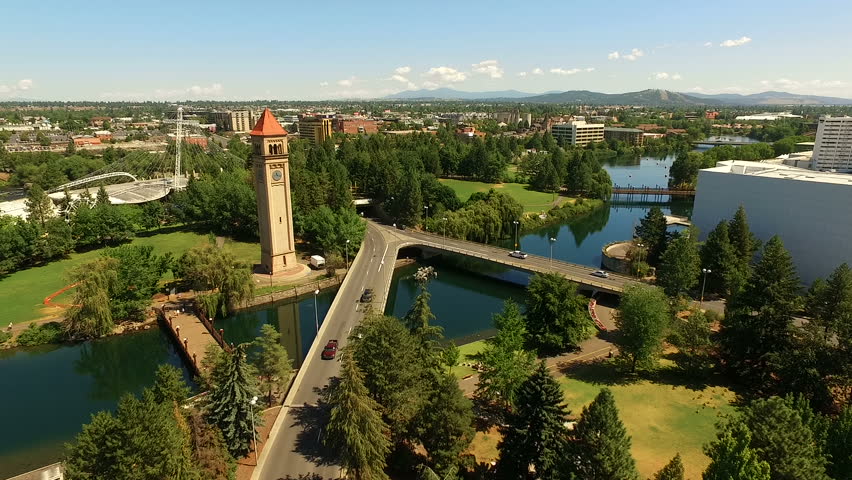 Clock Tower in Spokane, Washington image - Free stock photo - Public ...