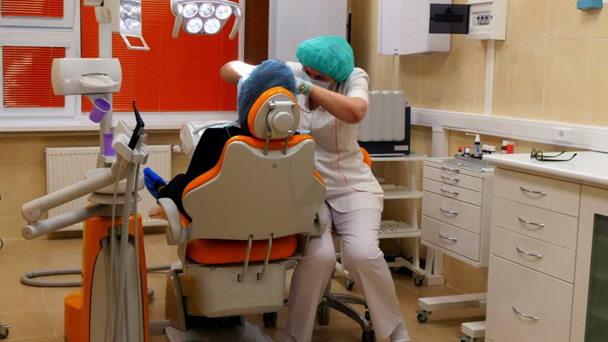 Moscow, Russia - 16 September 2016: Doctor Dentist And Girl Patient In ...