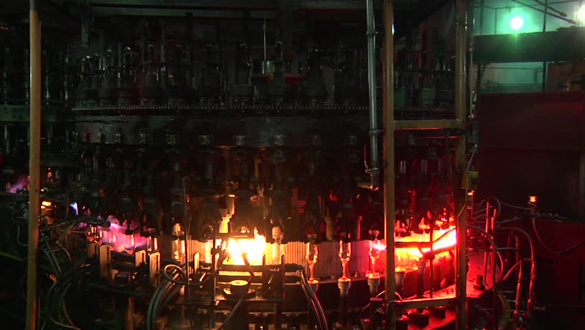 Inside of Glass Factory. Stock Footage Video (100% Royalty-free ...