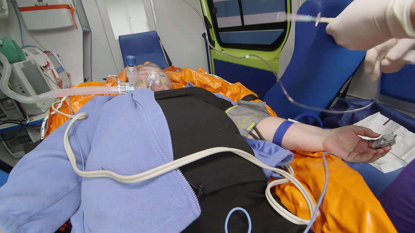 Emergency Medical Service. Female Ems Stock Footage Video (100% Royalty ...