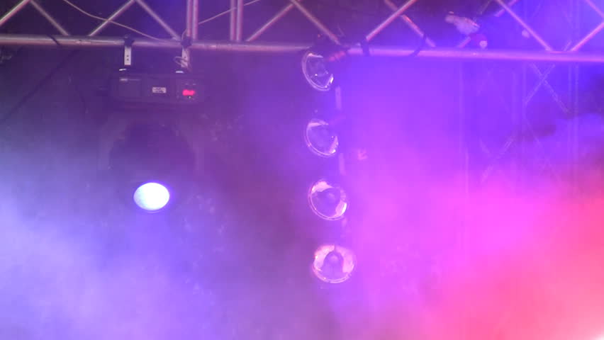 Lights and Smoke Effects On Stock Footage Video (100% Royalty-free ...