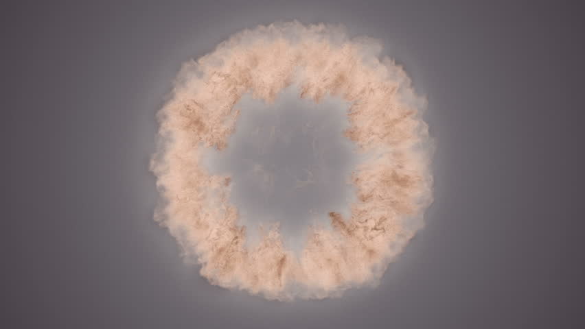 High-detailed Slow-motion Smoke Top View (high Definition, 1080p, With ...