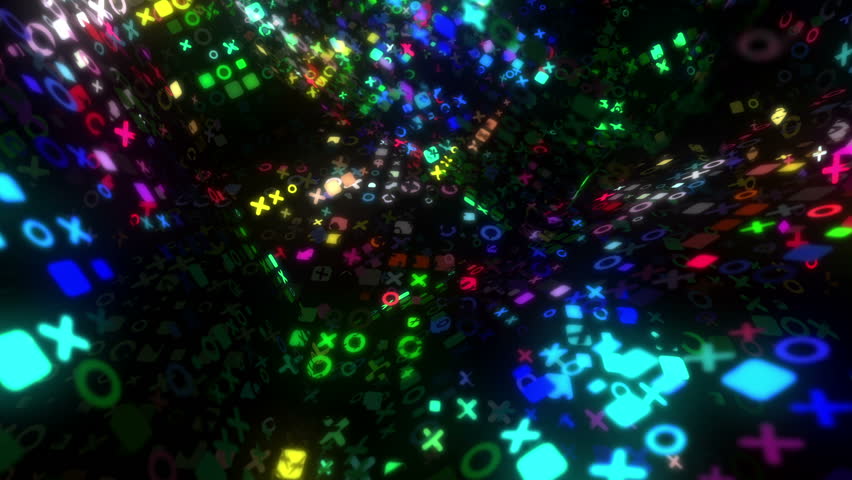 Stock video of tic-tac-toe matrix animation for music videos ...