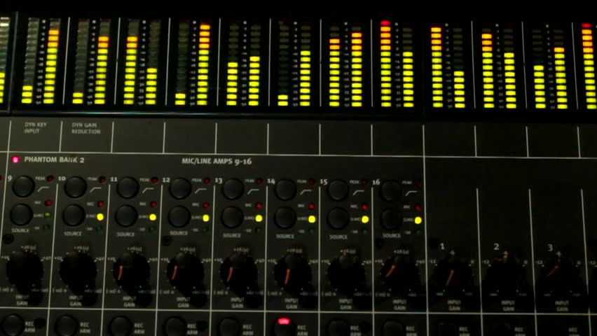 Stock Video Clip of Mixing board with automation | Shutterstock