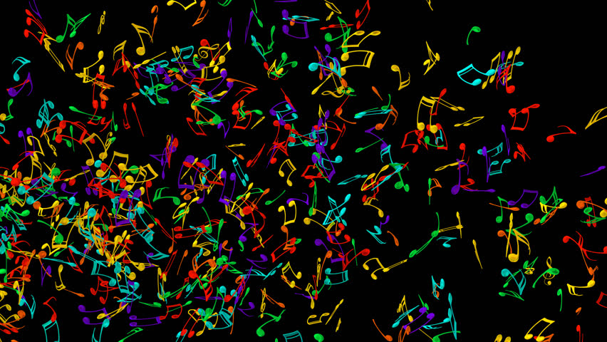 Stock video of animated a lot of colorful music | 34341940 | Shutterstock