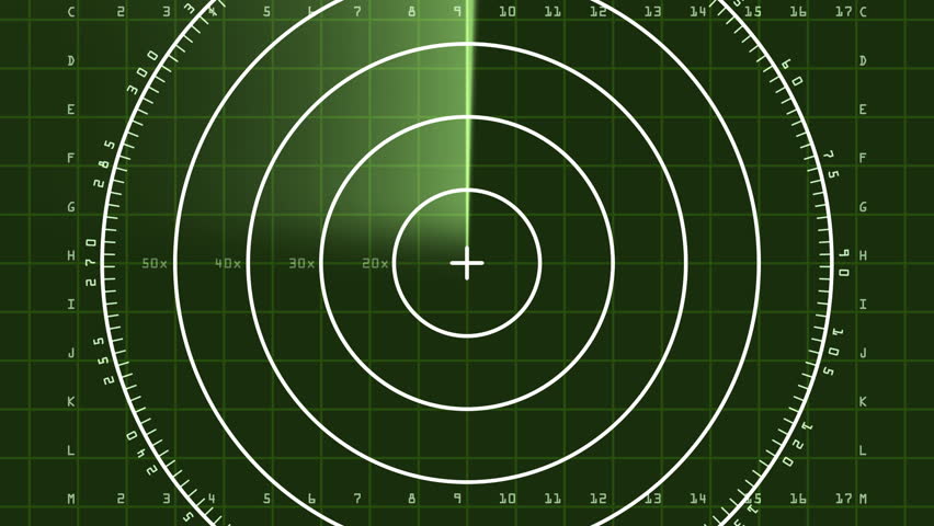 Blue Radar Screen Interface (loop) Stock Footage Video 3385979 ...