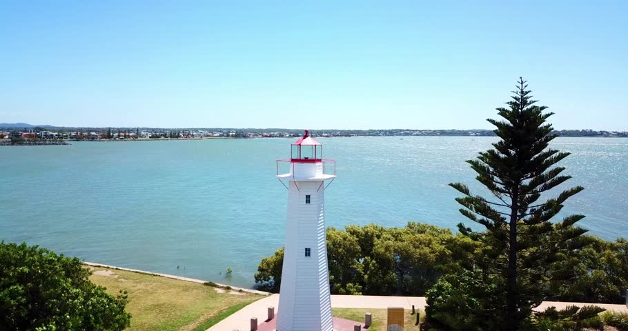 Cleveland Lighthouse in the Late Stock Footage Video (100% Royalty-free ...