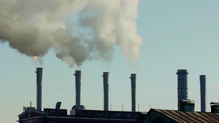 Vídeo stock de Old Factory with Pipes and (100% livre de direitos ...
