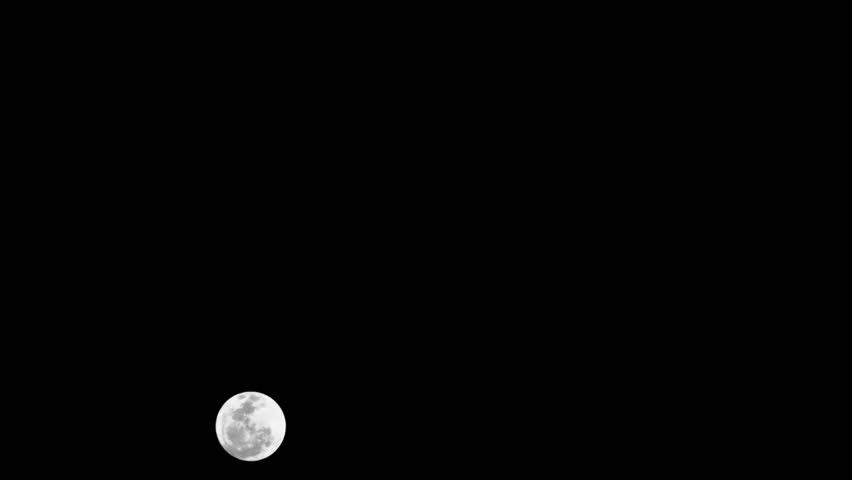 Time Lapse. Night, the Moon Stock Footage Video (100% Royalty-free ...