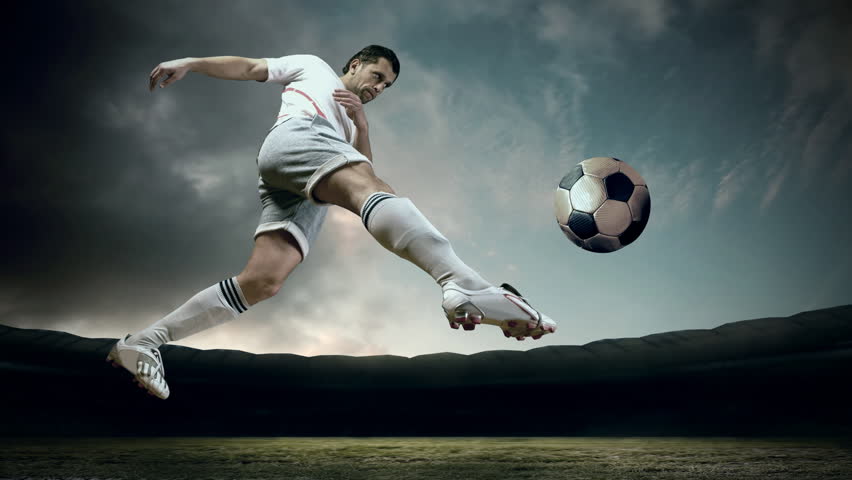 Timelapse View Of Soccer Player With Traditional Ball (my Effect ...