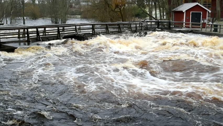 Raging River under the bridge image - Free stock photo - Public Domain ...