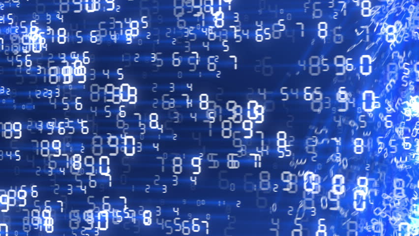 Flying Numbers, Seamless Looped Background Stock Footage Video 3523574 ...