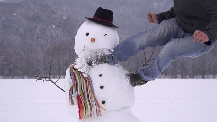 Snowman Stock Video Footage - 4K and HD Video Clips | Shutterstock