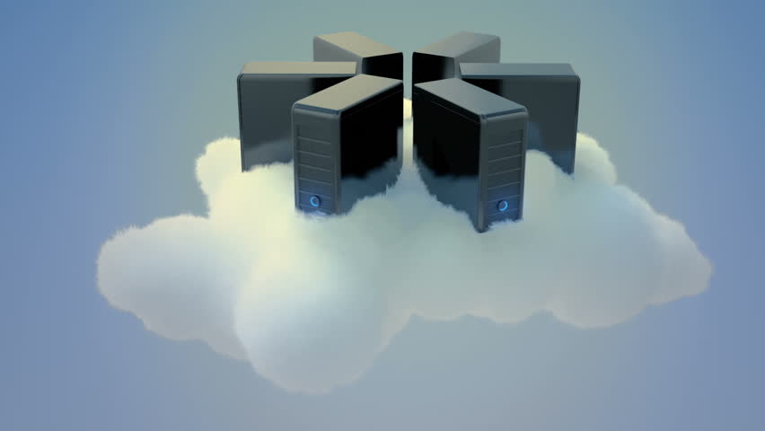 Cloud Computing Conceptual Animation. Computing Stock Footage Video ...