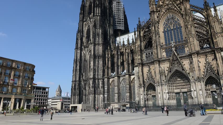 Cologne, Germany - March 31: Timelapse Video Of The Main Gate Of ...