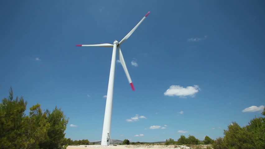 Footage of Wind Powered Windmills Stock Footage Video (100% Royalty ...