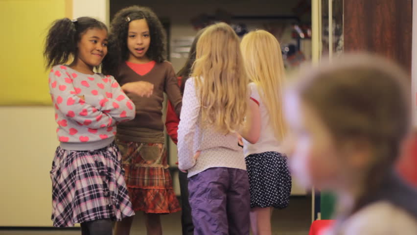 Stock Video Clip of School bullying - a group of elementary | Shutterstock