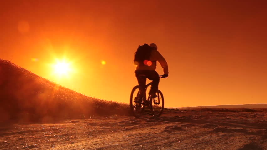 Stock video of sunrise cyclist | 3917090 | Shutterstock