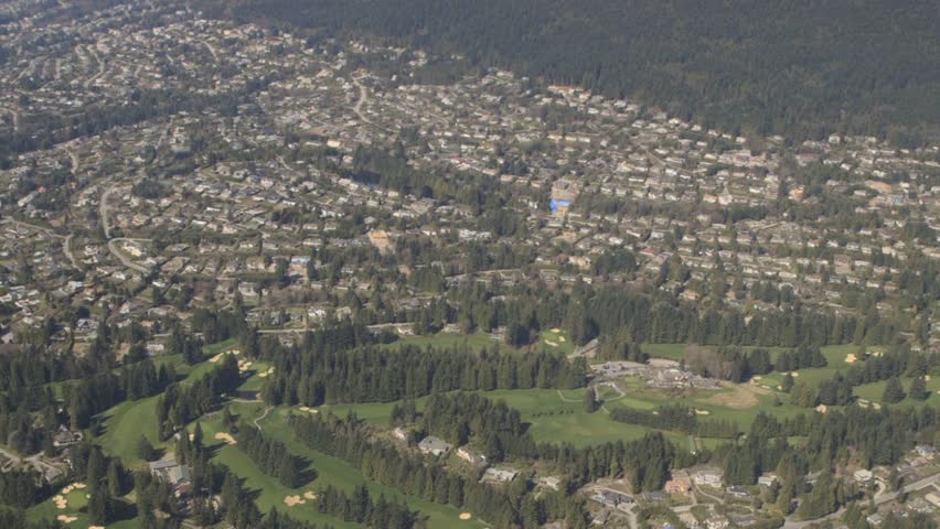 Aerial Shot of Vancouver Suburbs Stock Footage Video (100% Royalty-free ...