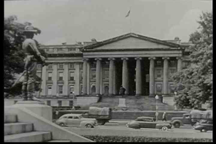 Camera Pans Up From Steps Of U.S. Capitol Building In Washington, DC ...