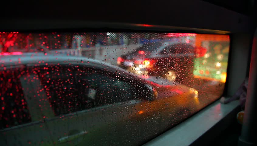 Traffic Through Window View from Stock Footage Video (100% Royalty-free ...
