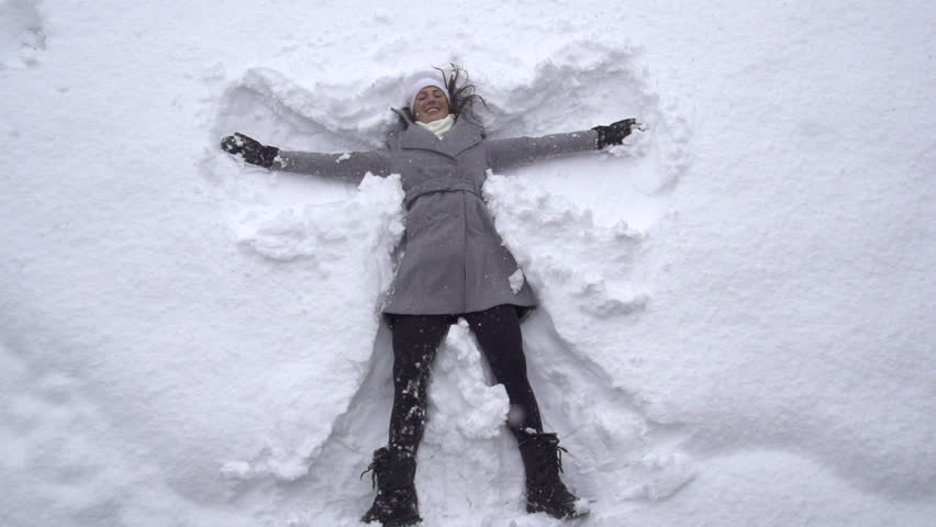 Snow Angel Stock Footage Video | Shutterstock