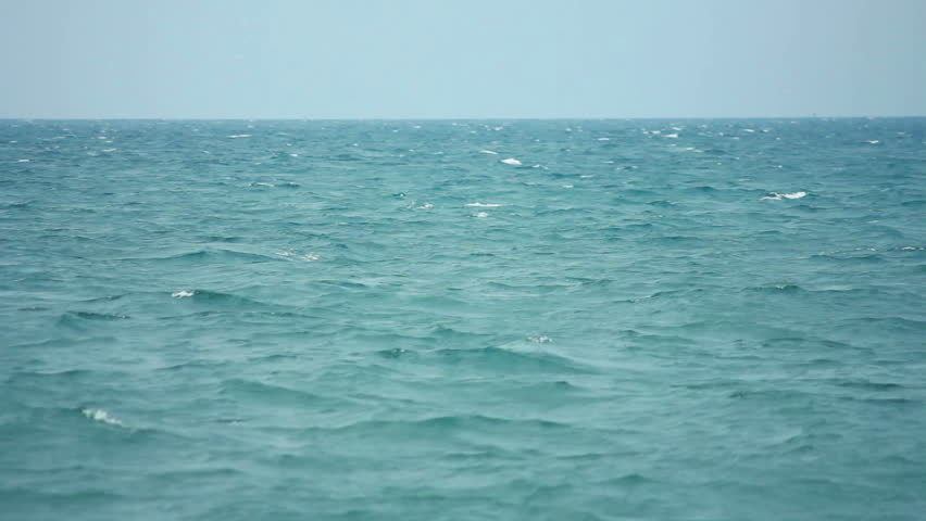 A Simple Plain Minimalistic Background Of A Large Body Of Blue Ocean ...