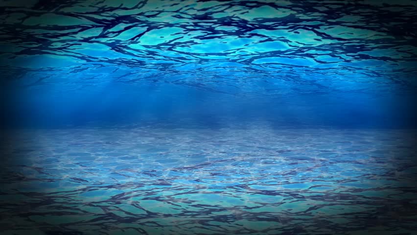 Stock Video Clip of Underwater scene with light shining through the ...