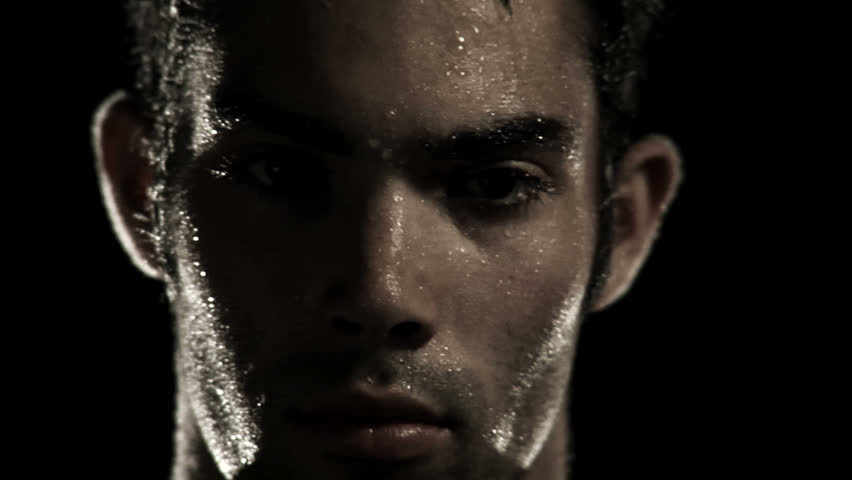 Stock video of male athlete gives an intense stare | 4619240 | Shutterstock