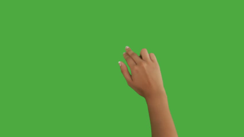 Human Hand Accessing Online Data Using Modern Green Screen Technology ...