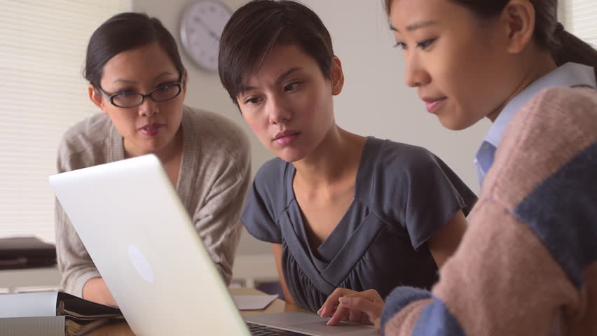 Stock video of chinese businesswomen working in the office | 4783370 ...