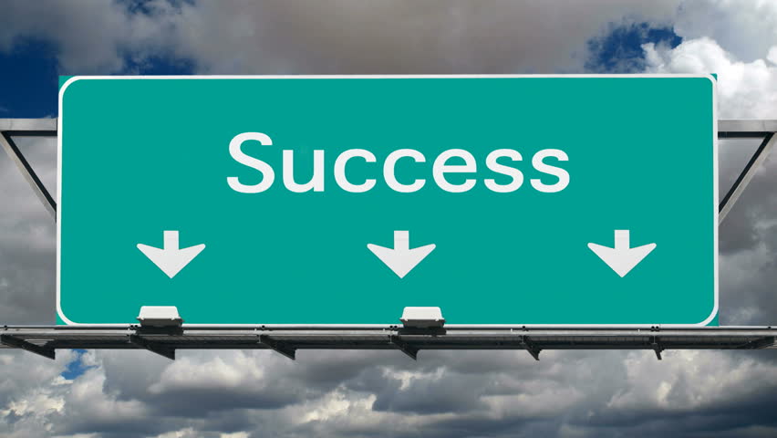 Freeway Road Sign to Success Stock Footage Video (100% Royalty-free ...