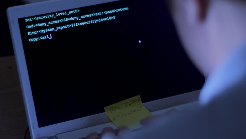 C++ Programming Code Running Down A Computer Screen Terminal 動画素材 ...