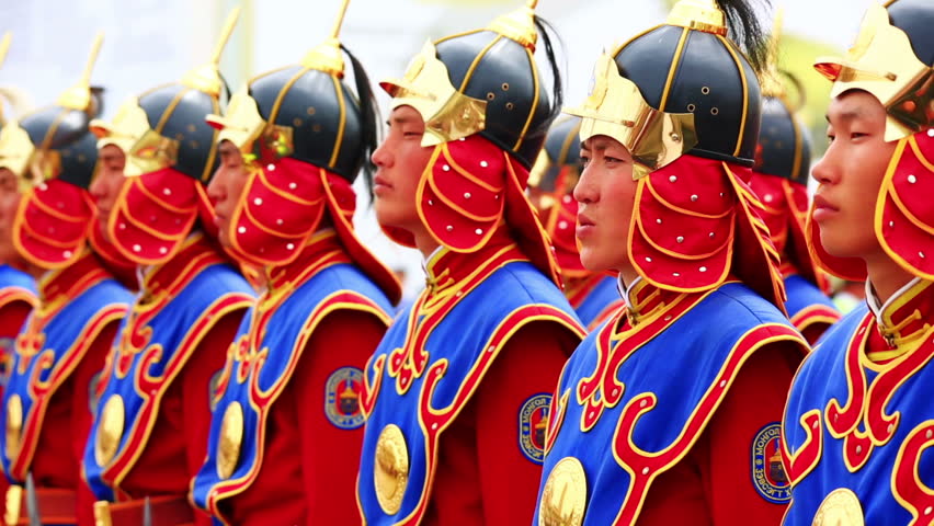 ULAANBAATAR, MONGOLIA - JULY 2013: Mongolian Army Dressed With ...