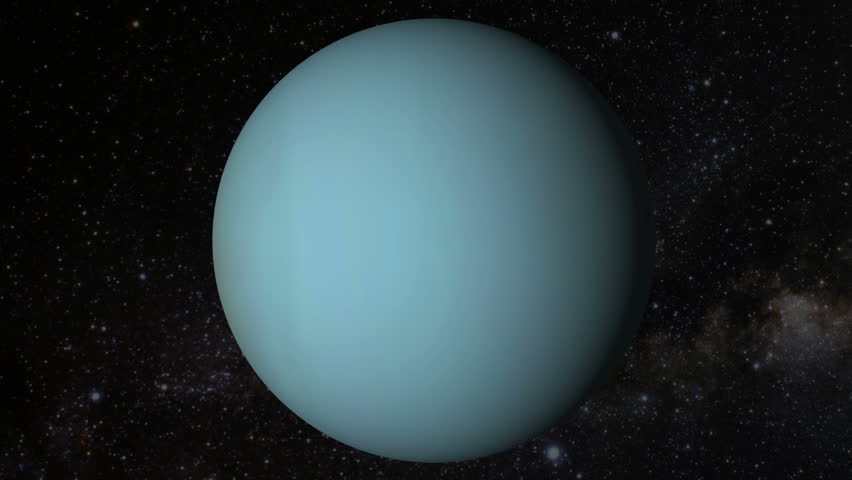 Stock video of animated one revolution of planet uranus | 5136380 ...