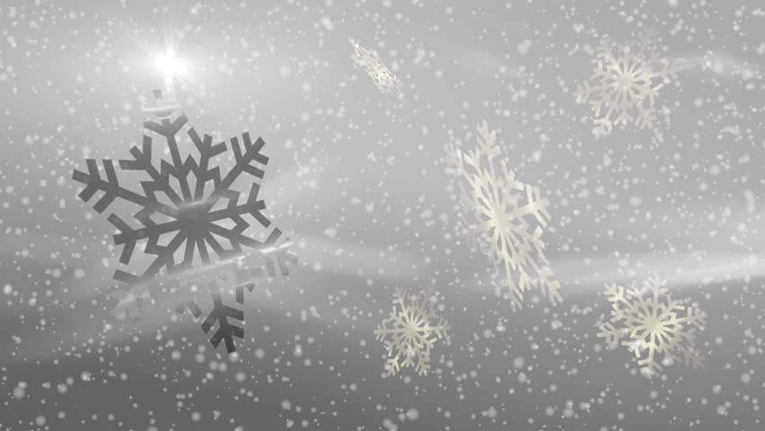 Animated Christmas Abstract Background With Snow Flakes - Just Add Your ...