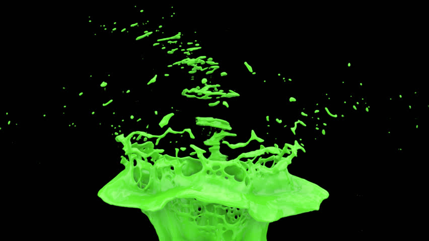 Stock video of neon green color splash in extreme | 5191880 | Shutterstock