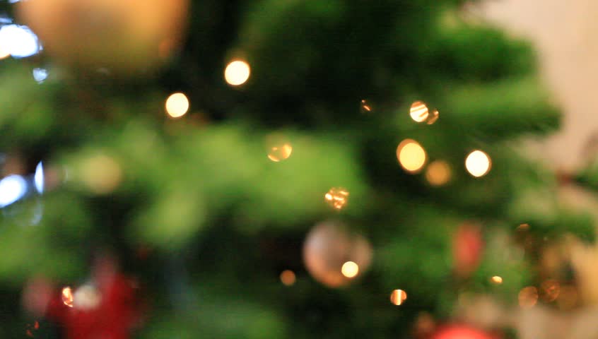 Stock video of intermittent lights, christmas blur background | 5213480 ...