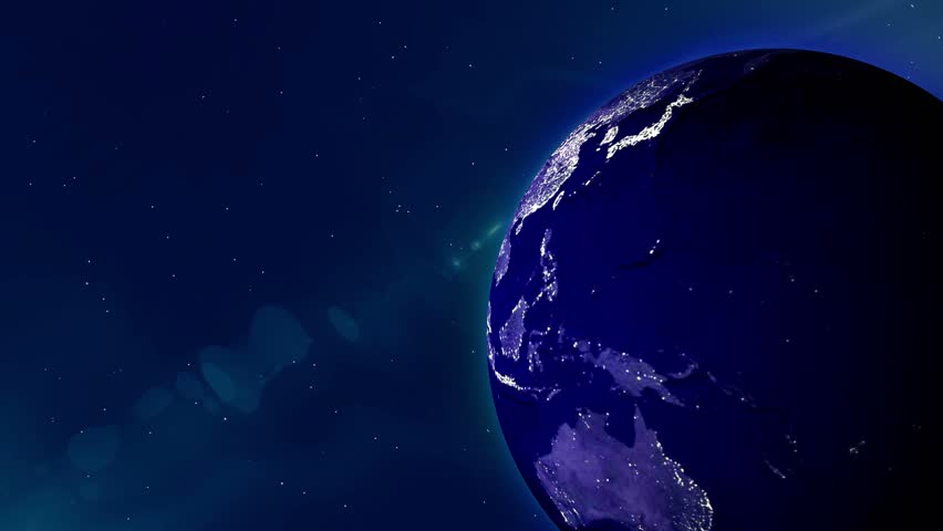 Ultra Hd 4k Revolving Earth Stock Footage Video (100% Royalty-free ...