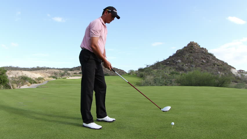 Pro Golfer On A World Class Golf Course Stock Footage Video 1834975 ...