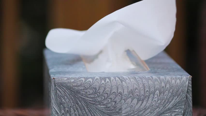 Taking a Tissue from Box Stock Footage Video (100% Royalty-free ...