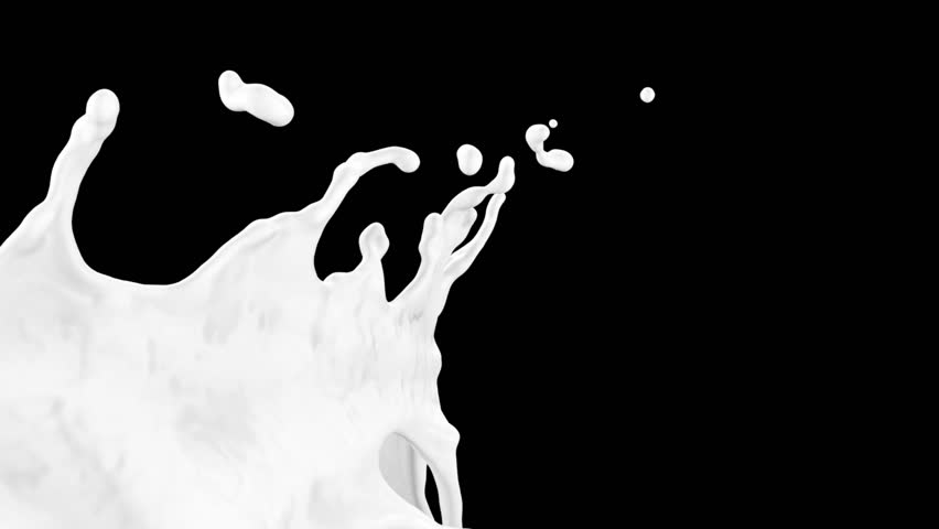 Splash of Milk in Slow Stock Footage Video (100% Royalty-free) 5852900 ...